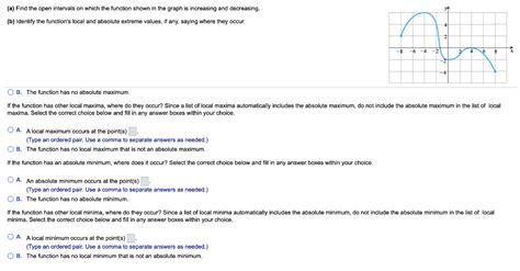 solved a find the open intervals on which the function