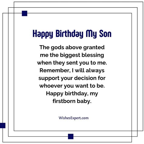 20 Best Happy Birthday To My Firstborn Son Wishes