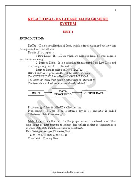 relational database management system introduction pdf databases application software