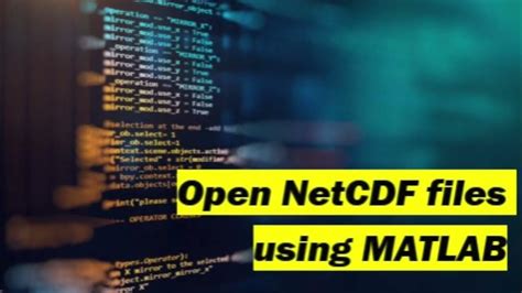 Extract Data From Netcdf File For Specific Points Using Matlab Youtube