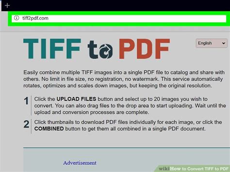 how to convert tiff to pdf 15 steps with pictures wikihow