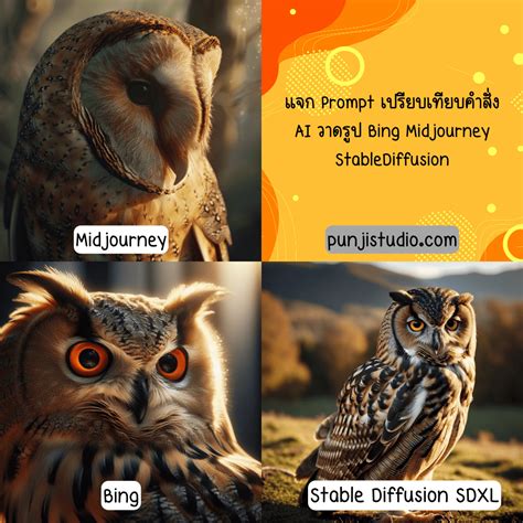 แจก Prompt เปรยบเทยบคำสง AI วาดรป Bing Midjourney StableDiffusion