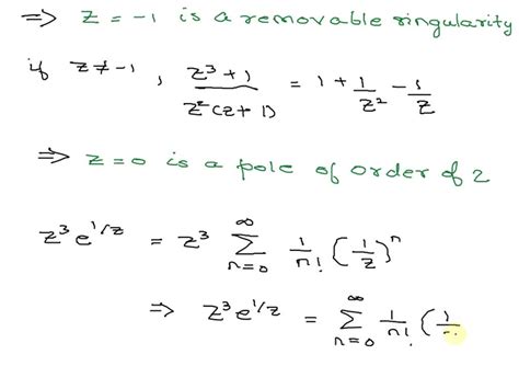 solved problem 1 4 find and classify the isolated singularities of each of the following