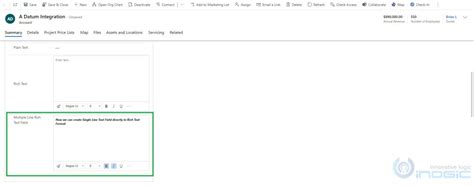 Create Rich Text Format Single Line Text And Multiple Line Text Fields