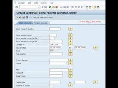 What Is Spool In SAP YouTube