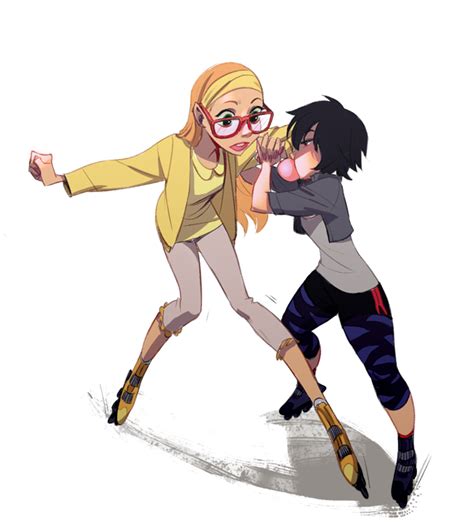 Big Hero 6 Gogo Tomago And Honey Lemon Kiss