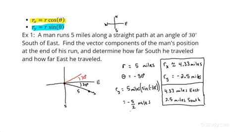 how to calculate the vector components of an object s position in two dimensions physics
