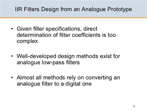 design of iir filters