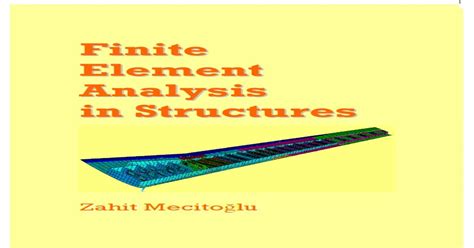 finite element analysis in structures [pdf document]