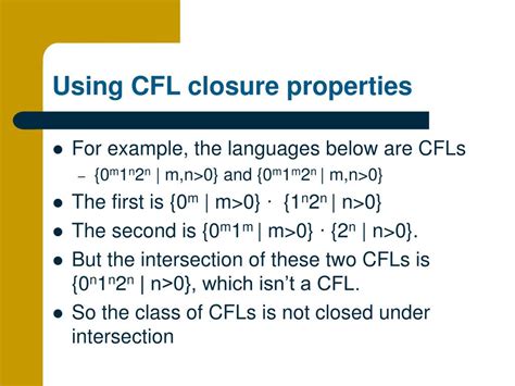 ppt closure properties for cfls powerpoint presentation free download id 3750969