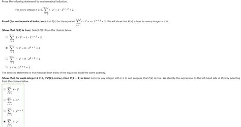 solved prove the following statement by mathematical