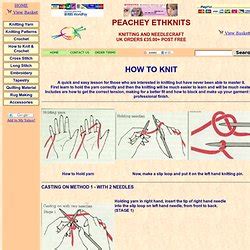 Printable Knitting Instructions For Beginners