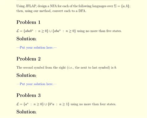 solved using jflap design a nfa for each of the following