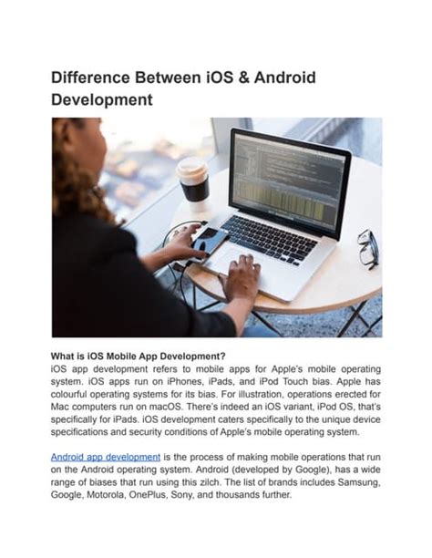 difference between ios and android development pdf