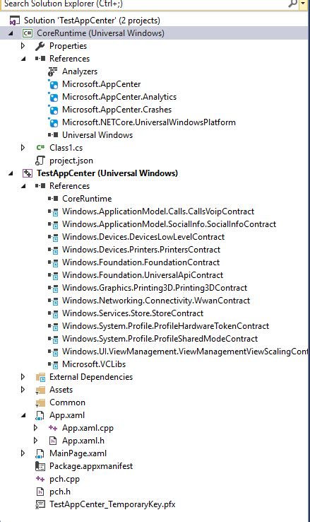 could not load file or assembly microsoft appcenter analytics version 0 0 0 0 culture neutral
