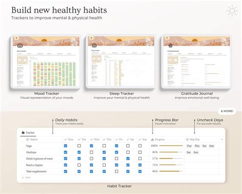 Notion Template Personal Planner Notion Dashboard All In Etsy