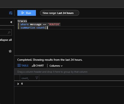 grafana azure application insights filter on message column stack overflow