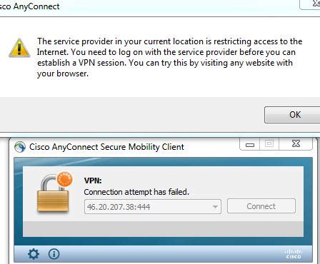ASA Anyconnect Error In Connection Cisco Community