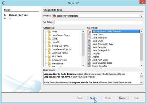 Install And Use Aspose Words For NetBeans Maven Java
