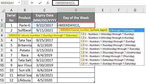 WEEKDAY Formula In Excel How To Use WEEKDAY Formula In Excel