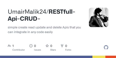 GitHub UmairMalik24 RESTfull Api CRUD Simple Create Read Update And