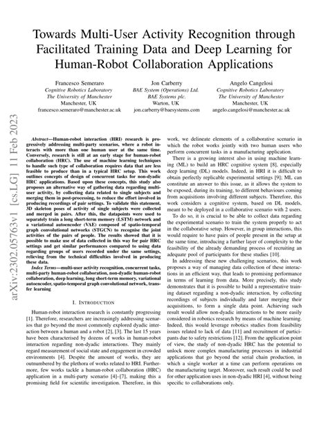 pdf towards multi user activity recognition through facilitated training data and deep