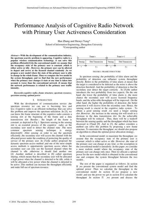 pdf performance analysis of cognitive radio network with primary user activeness consideration