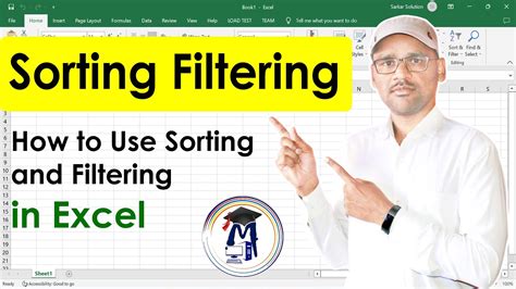 How To Use Sorting And Filtering In Excel Sheet Sorting Ka Use