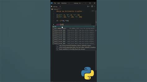 python trick to merge two dictionaries coding shorts programming youtube