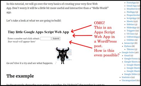 Google Apps Script How To Create A Basic Interactive Interface With