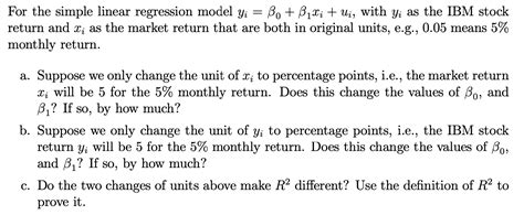 solved for the simple linear regression model yi β0 β1xi ui