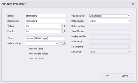 Report Parameters With Predefined Dynamic Values DevExpress End User