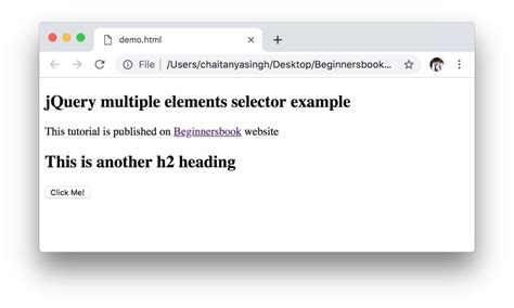 jquery multiple elements selector