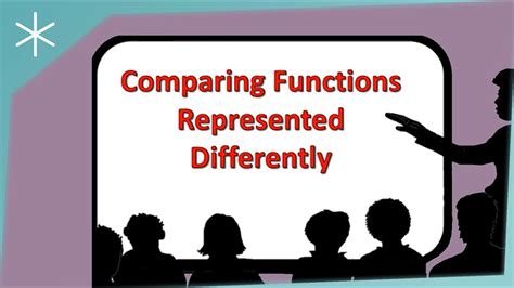 comparing functions represented differently youtube