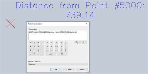 solved distance label on multiple points to one reference point autodesk community