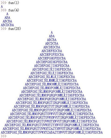 python：每日一题 161：打印字母三角形 代码天地