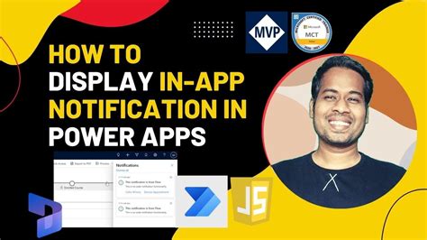 Display In App Notification Dynamics Using Javascript And Power