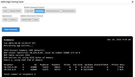 Troubleshoot Session Smart Router Deployed As WAN Edge Mist Juniper