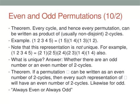 ppt even and odd permutations 10 2 powerpoint presentation free download id 2655019