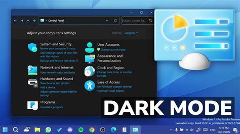 Enable Control Panel With Dark Mode In Windows 11 YouTube