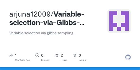 github arjuna12009 variable selection via gibbs sampling variable selection via gibbs sampling