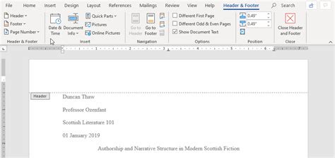 Creating An MLA Heading What To Include And How To Format It