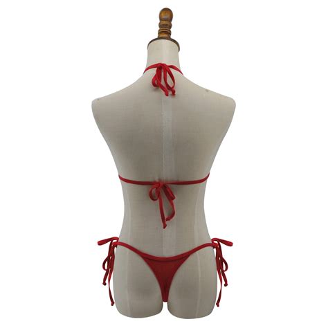 Buy Sheer Bikini Cameltoe See Through Bikinis Triangle Top Brazilian G String Thong Bottom