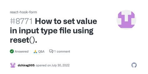 How To Set Value In Input Type File Using Reset React Hook Form