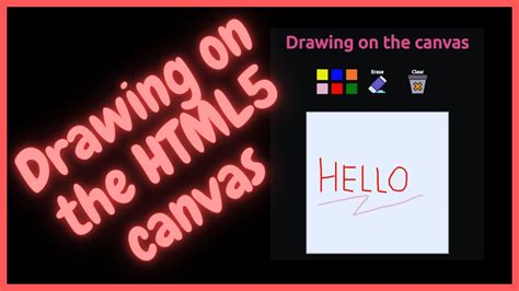 how to draw on the html5 canvas with css and javascript youtube