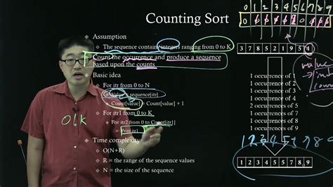 데이터 구조 및 분석 non linear structure optimization and algorithms counting sort kooc