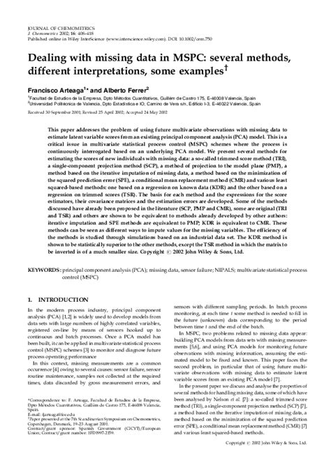 a method for handling missing data is to