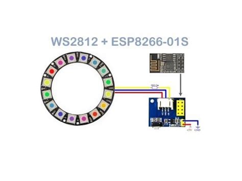 ESP8266 ESP 01 RGB WS2812B LED Controller Ardustore Dk
