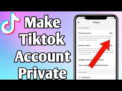 How To Make Tik Tok Account Private 2023 Update YouTube