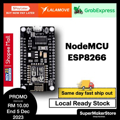 ESP8266 NodeMCU Lua V3 ESP8266 Shopee Malaysia